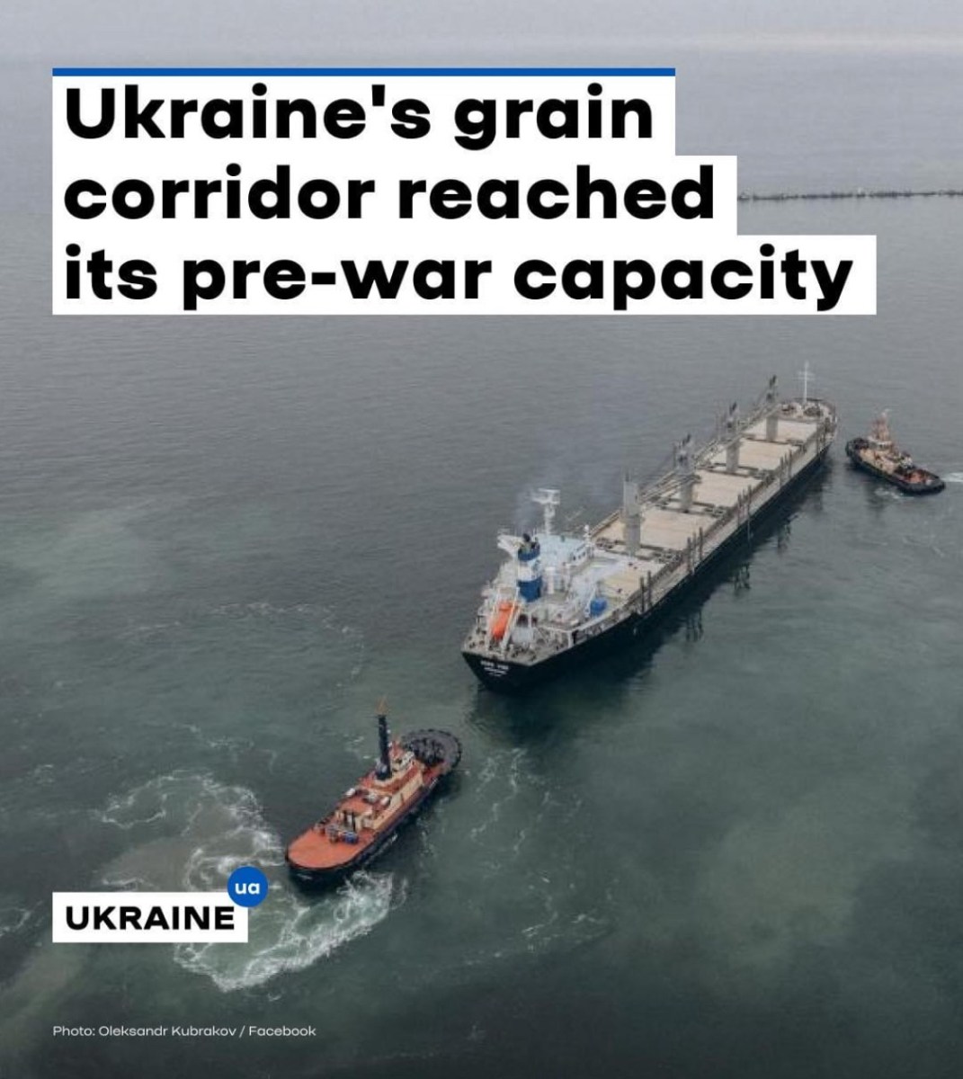 1/15/2024 – Ukraineʼs grain corridor reached its pre-war capacity ...
